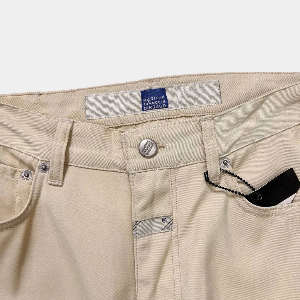 Marithé + François Girbaud Beige Wide Pants – Yabang