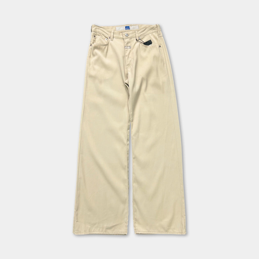 Marithé + François Girbaud Beige Wide Pants – Yabang